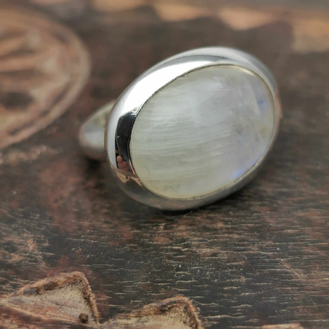 moonstone ring for men silver
